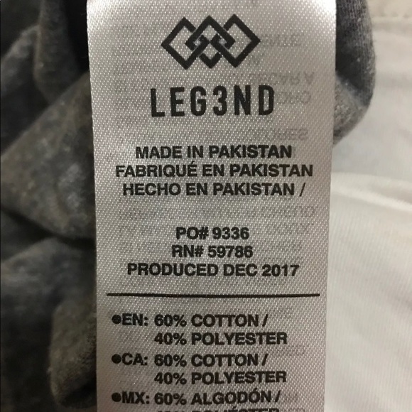 Leg3Nd | Shirts | Leg3nd Mens Heather Grey Active Tshirt | Poshmark